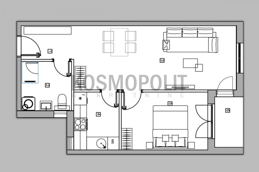 Prodaja, dvosoban stan, 50m2, Mirijevo, Beograd | Estitor